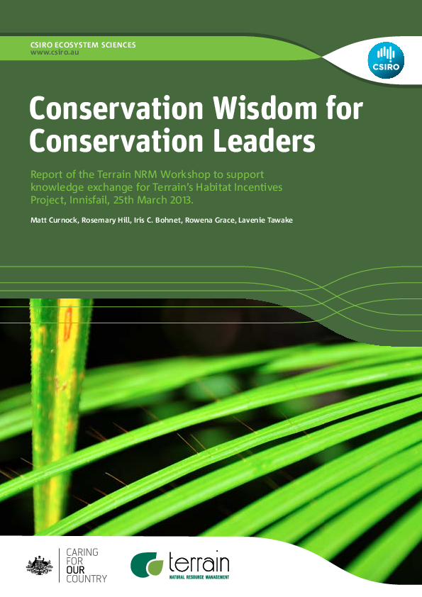 (PDF) Conservation Wisdom for Conservation Leaders