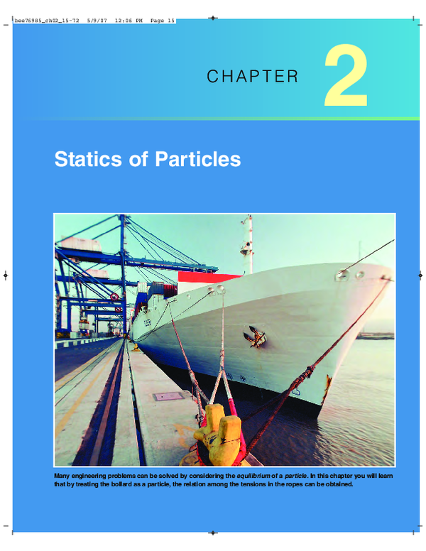 (PDF) Statics of Particles