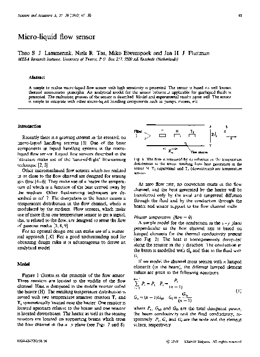(PDF) Micro-liquid flow sensor