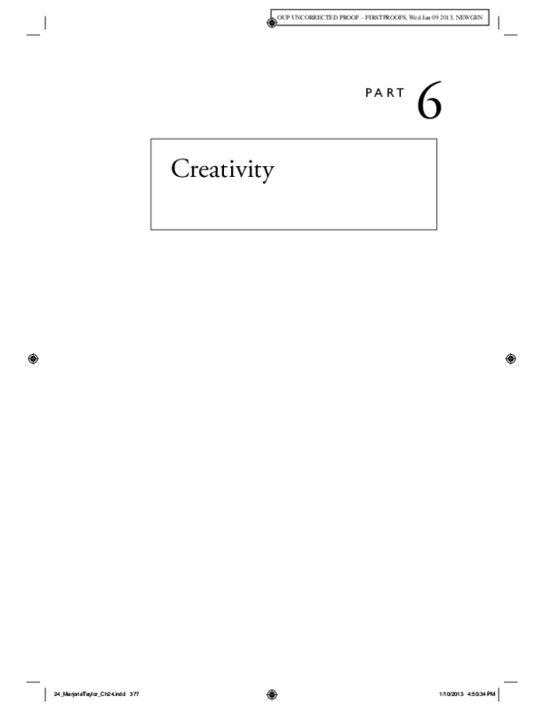 (PDF) 24 Imagination and Personal Creativity