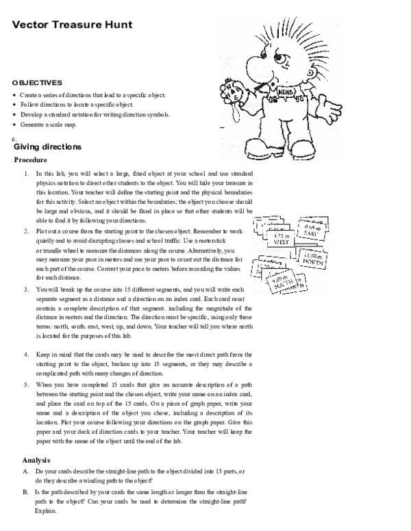 (DOC) Vector Treasure Hunt OBJECTIVES