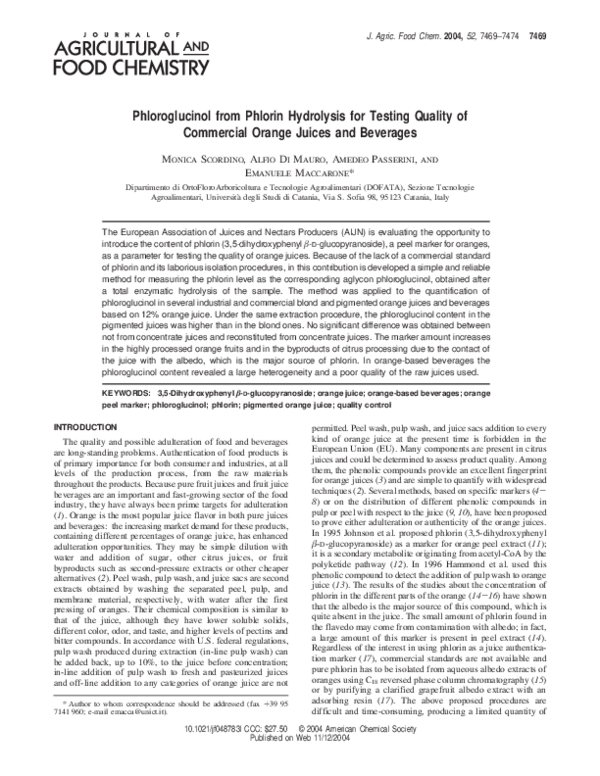 (PDF) Phloroglucinol from Phlorin Hydrolysis for Testing Quality of ...