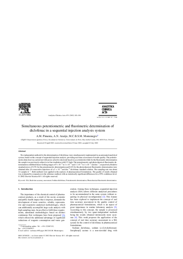 (PDF) Simultaneous potentiometric and fluorimetric determination of ...