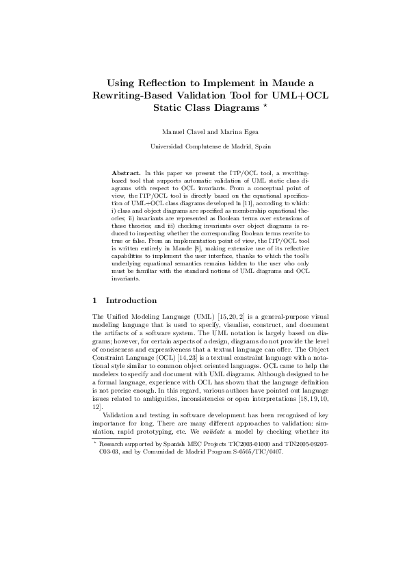 Pdf Using Reflection To Implement In Maude A Rewriting Based