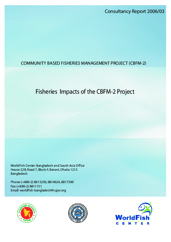 (PDF) Fisheries impacts of the CBFM-2 project: final assessment of the ...