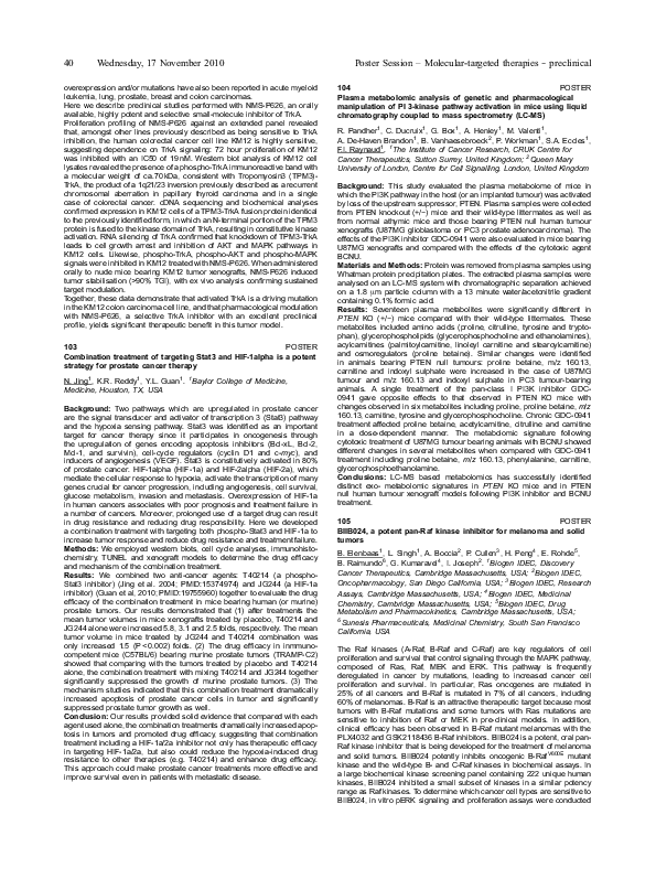 (PDF) 105 BIIB024, a potent pan-Raf kinase inhibitor for melanoma and ...
