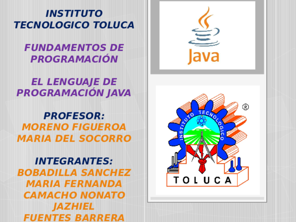 (PPT) EL LENGUAJE DE PROGRAMACION JAVA
