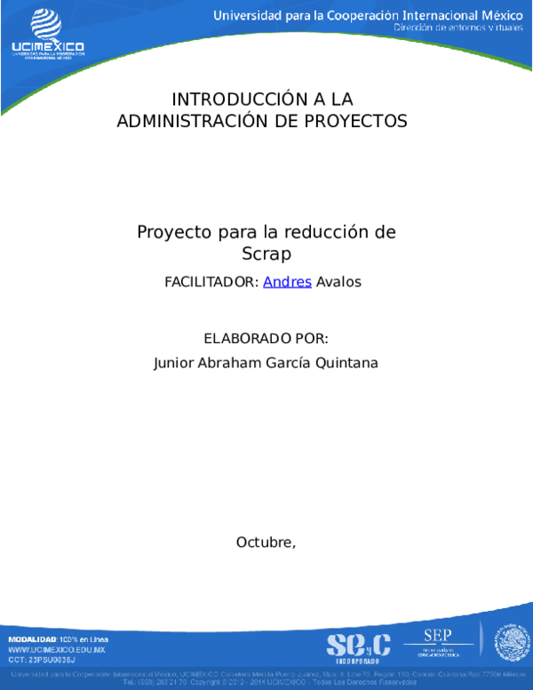 (DOC) Gestion de proyecto