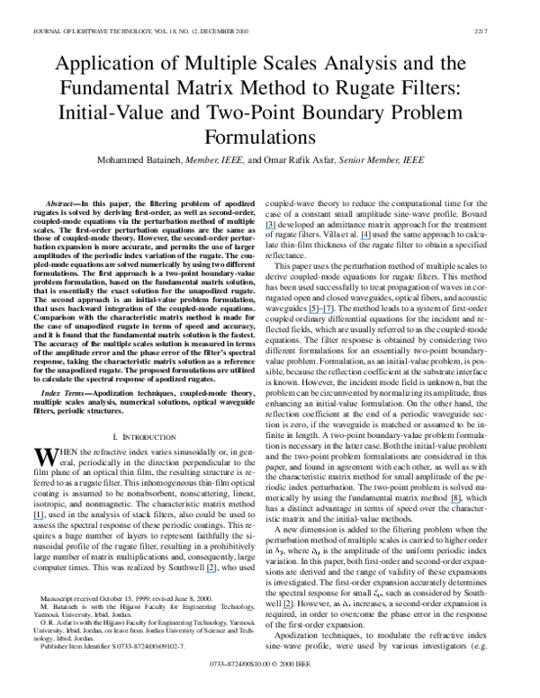 (PDF) Errata correction to Application of multiple scales analysis and the fundamental matrix ...