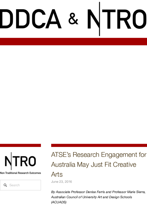 (PDF) ATSE's Research Engagement for Australia May Just Fit Creative ...