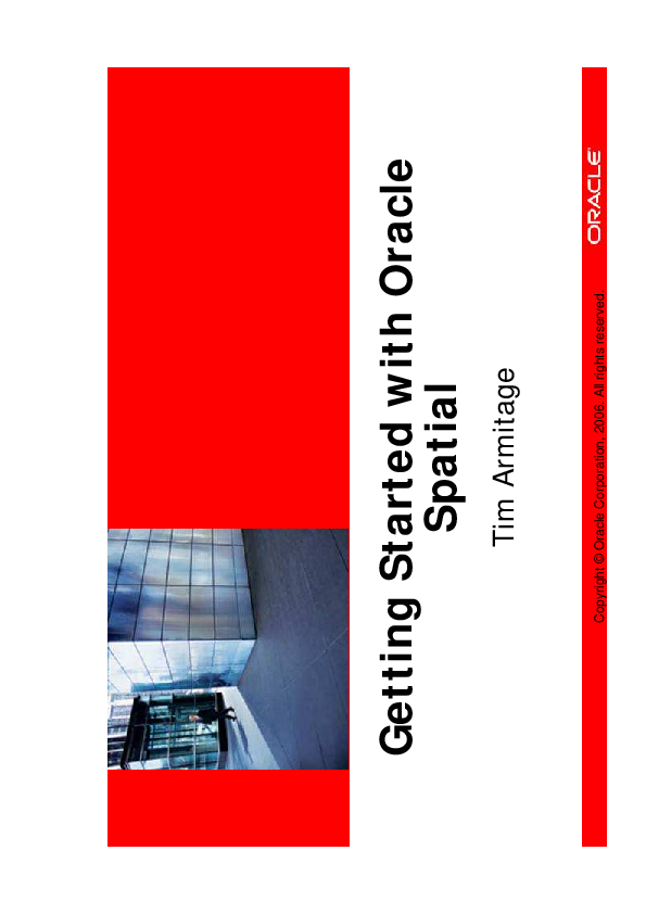 (PDF) Getting Started with Oracle Spatial