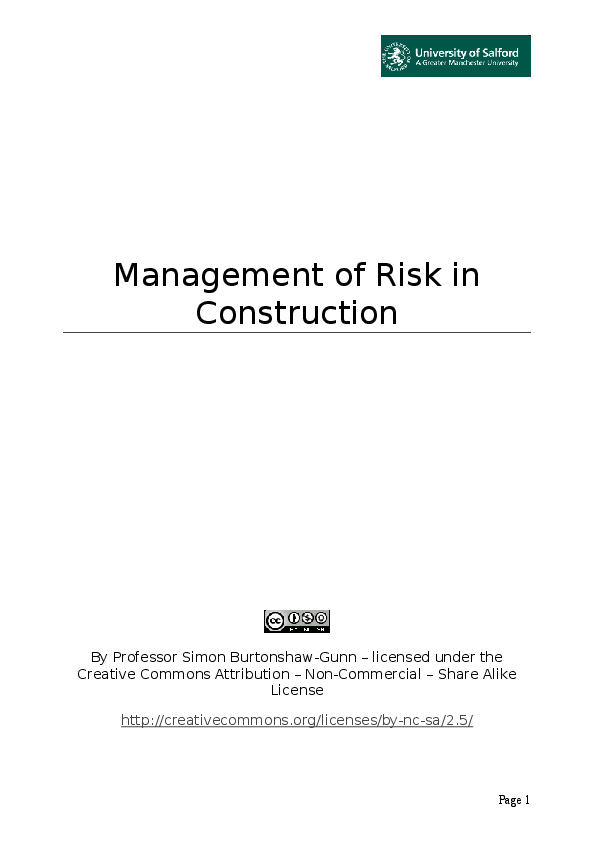 (DOC) DM Risk Analysis Case Study Sydney Opera House Part