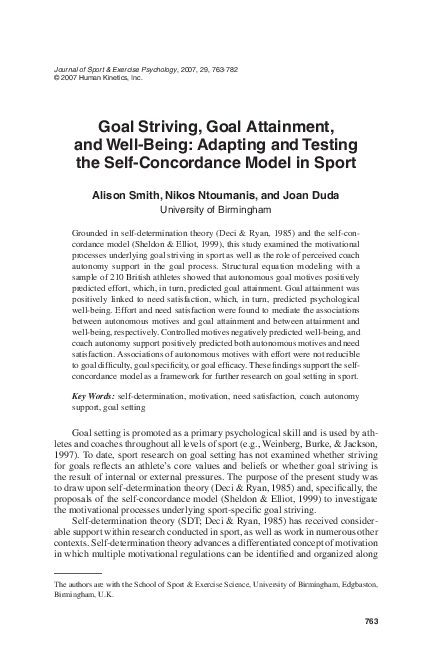 (PDF) Goal striving, goal attainment, and well-being: Adapting and ...