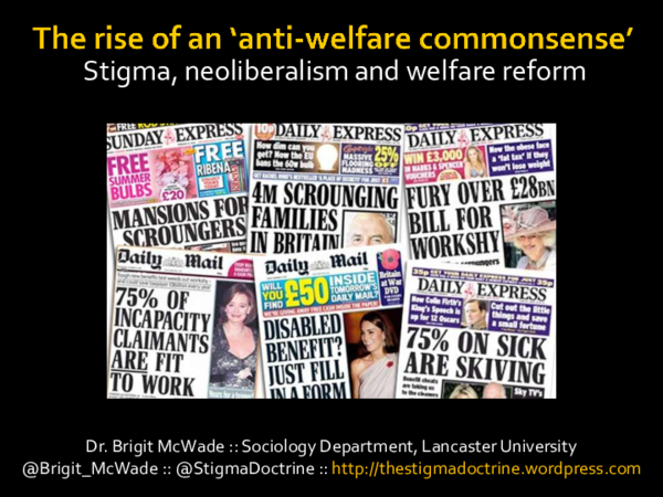 (PDF) Stigma, neoliberalism and welfare reform