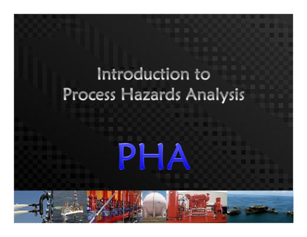 (PDF) Introduction to Process Hazards Analysis PHA