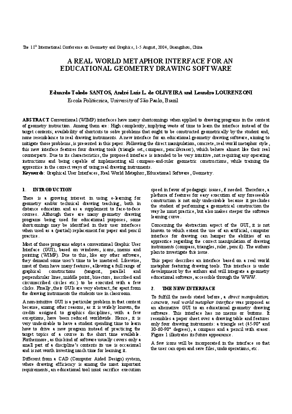 (DOC) EDUCATIONAL GEOMETRY DRAWING SOFTWARE