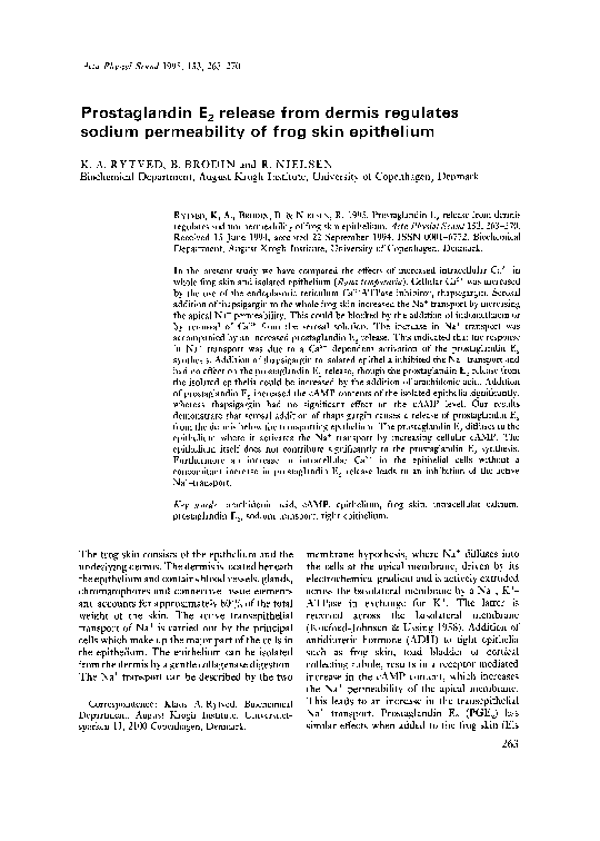 (PDF) Prostaglandin E 2 release from dermis regulates sodium ...