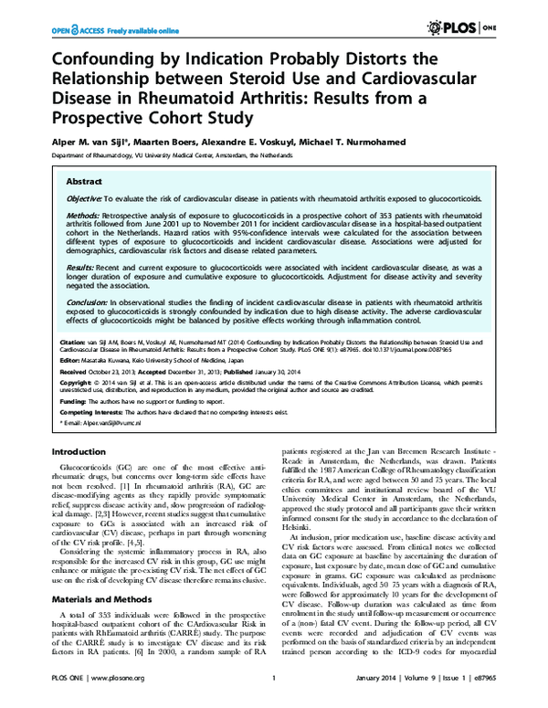 (PDF) Confounding by Indication Probably Distorts the Relationship ...
