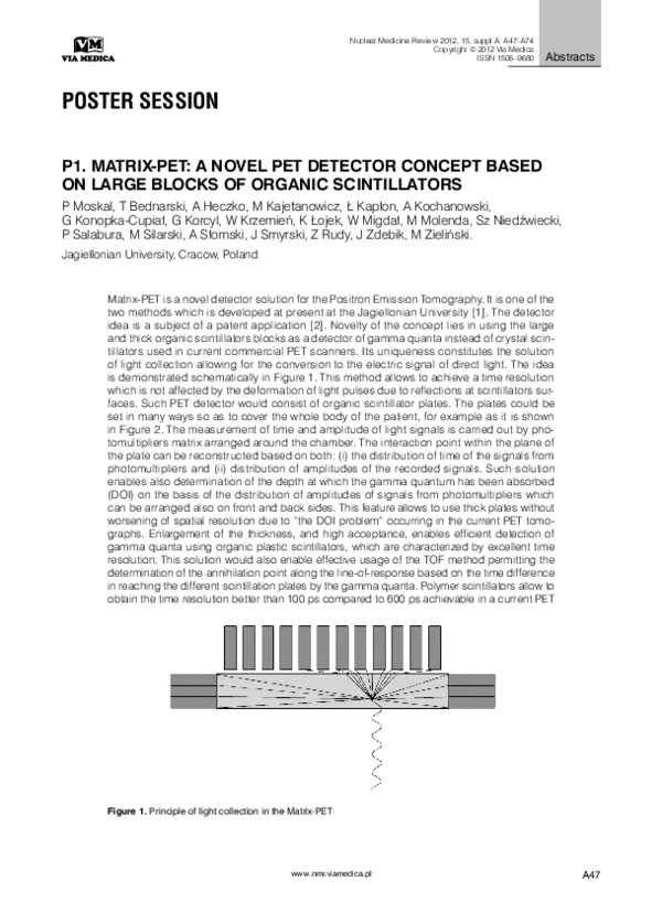(PDF) Matrix-PET: A novel PET detector concept based on large blocks of ...