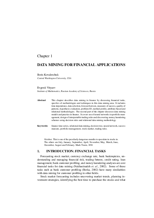 (PDF) DataEngine - Tools for Intelligent Data Analysis and Control | Joseph Komem and Moti ...