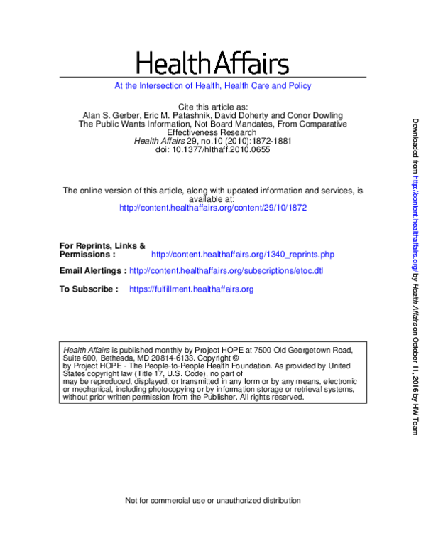 (PDF) The Public Wants Information, Not Board Mandates, From ...