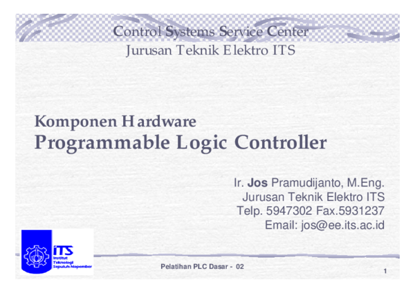 (PDF) Programmable Logic Controller