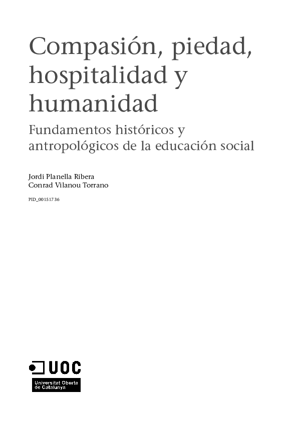 (PDF) Compasión, piedad, hospitalidad y humanidad Fundamentos ...
