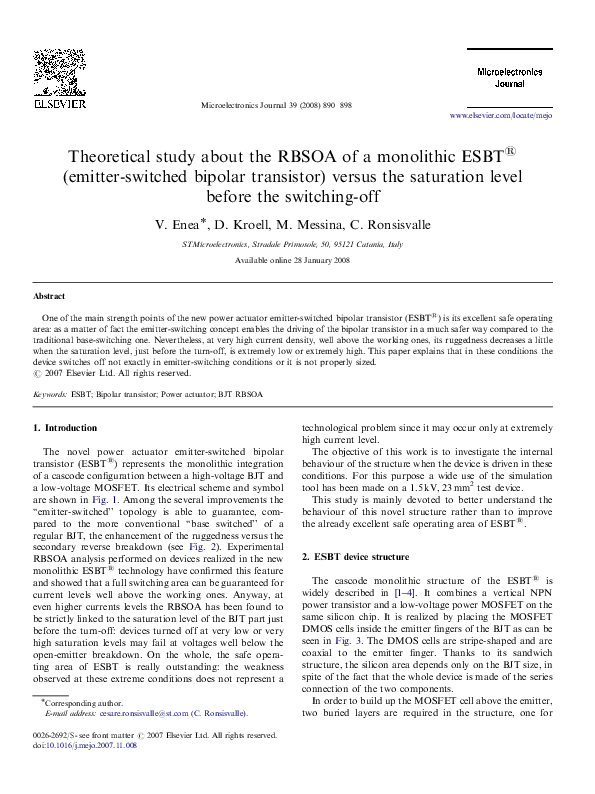 (PDF) Theoretical study about the RBSOA of a monolithic ESBT® (emitter ...