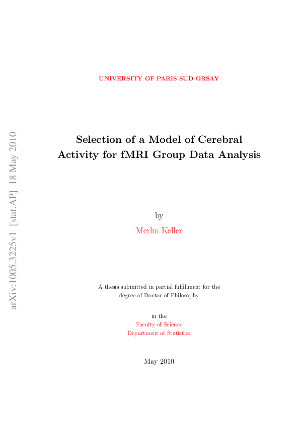 (PDF) Selection of a Model of Cerebral Activity for fMRI Group Data Analysis | Alexis Roche ...