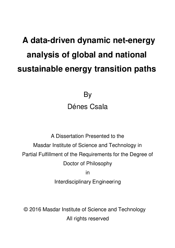(PDF) A data-driven dynamic net-energy analysis of global and national ...