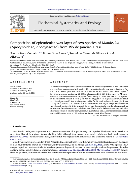 (PDF) Major components from the epicuticular wax of Cocos nucifera ...