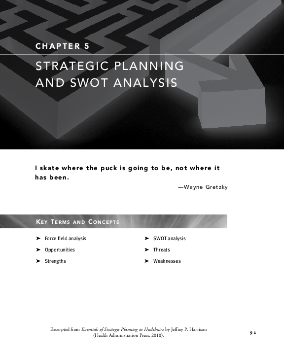 (PDF) STRATEGIC PLANNING AND SWOT ANALYSIS