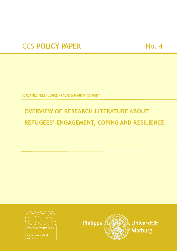 (PDF) Overview of Research Literature about Refugees’ Engagement ...