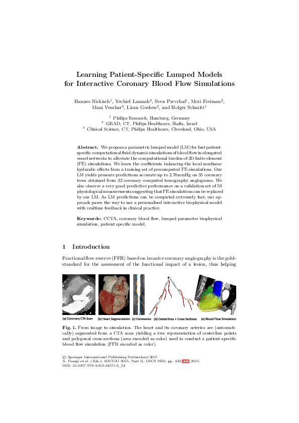 (PDF) Learning Patient-Specific Lumped Models for Interactive Coronary ...
