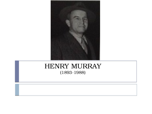 (PPT) HENRY MURRAY