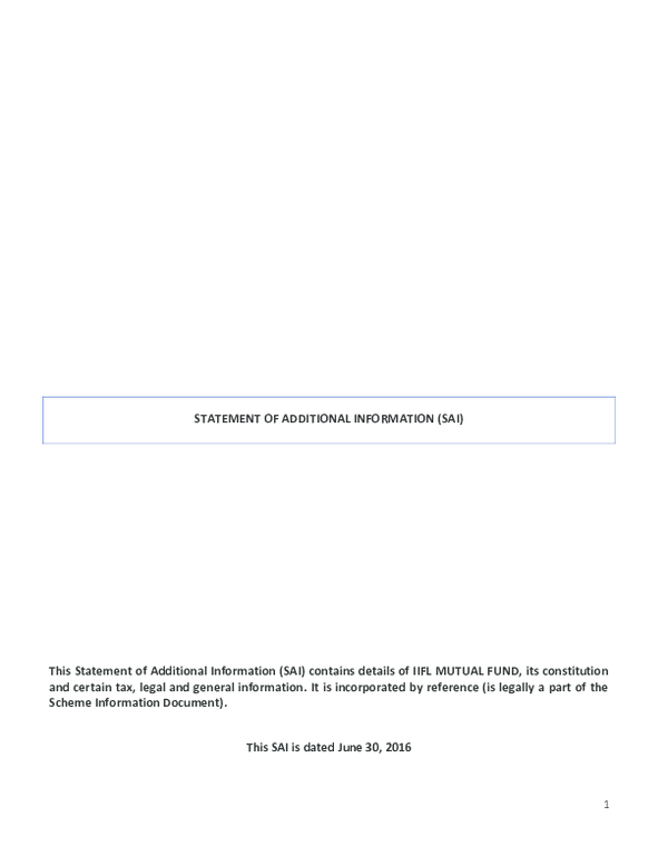 (PDF) STATEMENT OF ADDITIONAL INFORMATION (SAI | Rohit Chetri ...