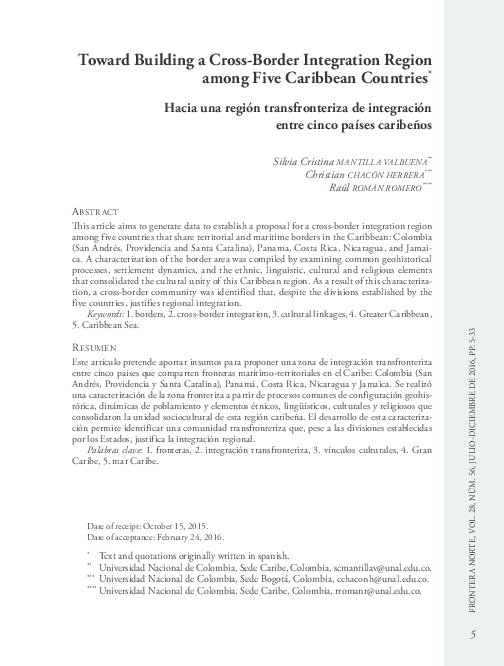 (PDF) Toward Building a Cross-Border Integration Region among Five ...