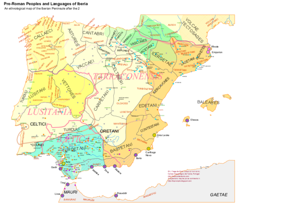 (PDF) Ethnologic Map of Pre-Roman Iberia (circa 200 BC).