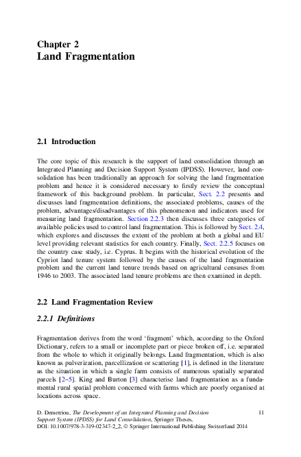 (PDF) Land Fragmentation