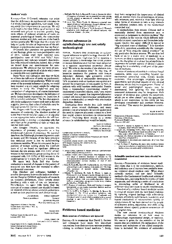 (PDF) Recent advances in ophthalmology are not solely technological ...