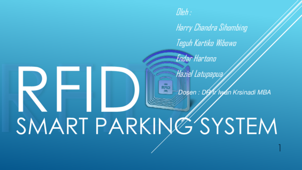 (PDF) RFID SMART PARKING SYSTEM