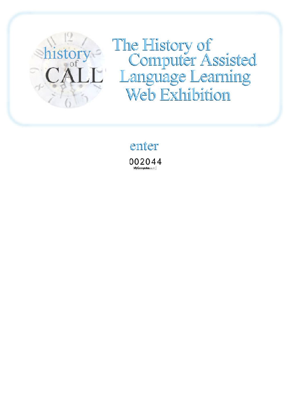 (PDF) History of CALL
