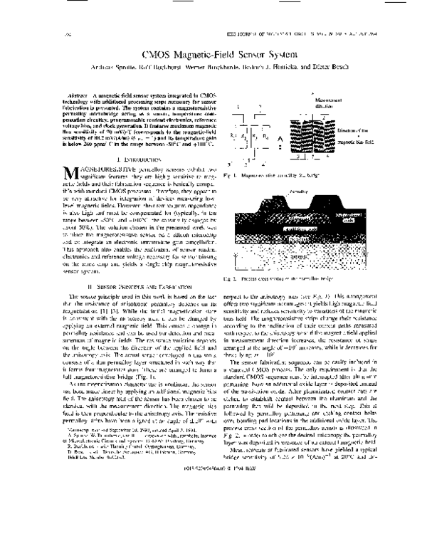 (PDF) CMOS magnetic-field sensor system