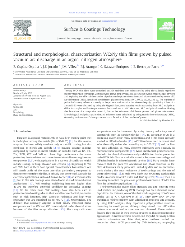 (PDF) Structural and Morphological Characterization of Micro and Nanofibers Produced by ...