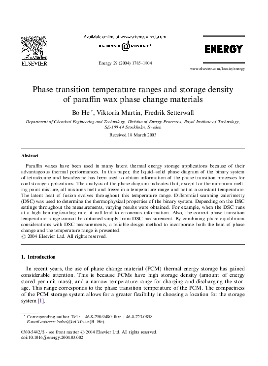 (PDF) Phase transition temperature ranges and storage density of ...