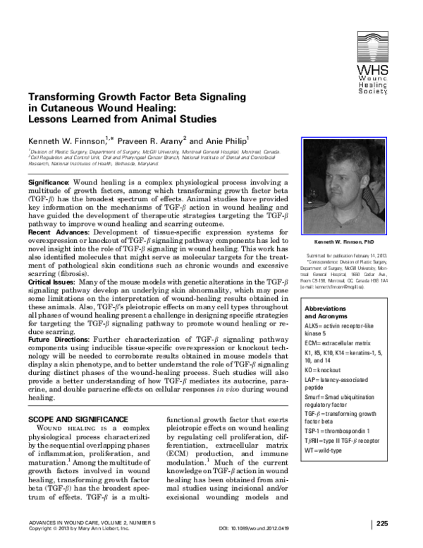 (PDF) Transforming growth factor-? signaling in cancer