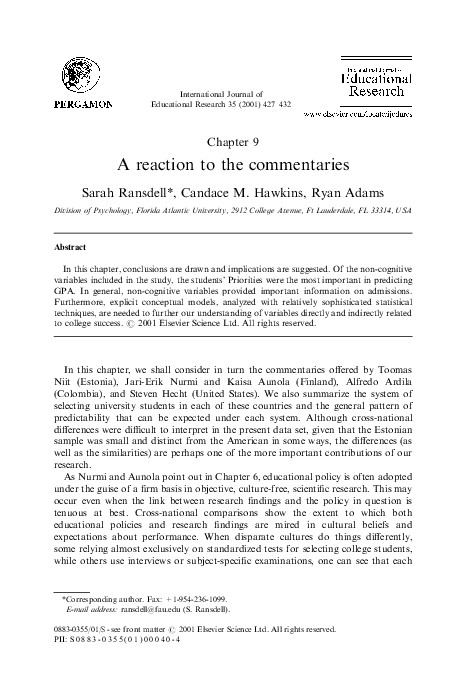 (PDF) A reaction to the commentaries