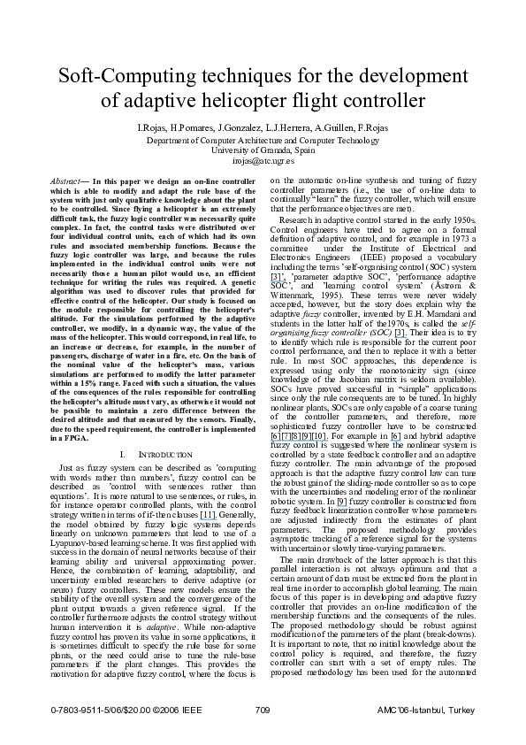 (PDF) Soft-Computing techniques for the development of adaptive ...