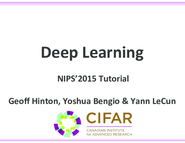 (PDF) Deep Learning NIPS'2015 Tutorial