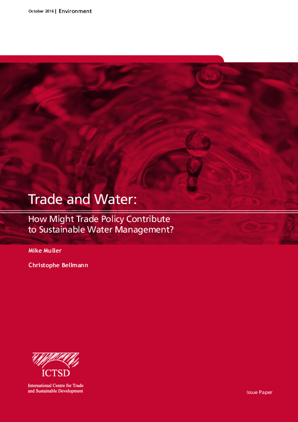 (PDF) Trade and Water: How Might Trade Policy Contribute to Sustainable ...